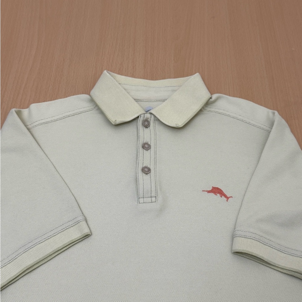 Light Green Polo Shirt With Red Logo - Gem